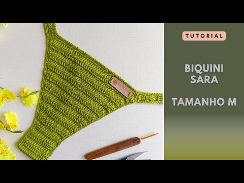 BIQUÍNI DE CROCHÊ - Biquíni Sara Tam M  @Marcosjuniorcroche