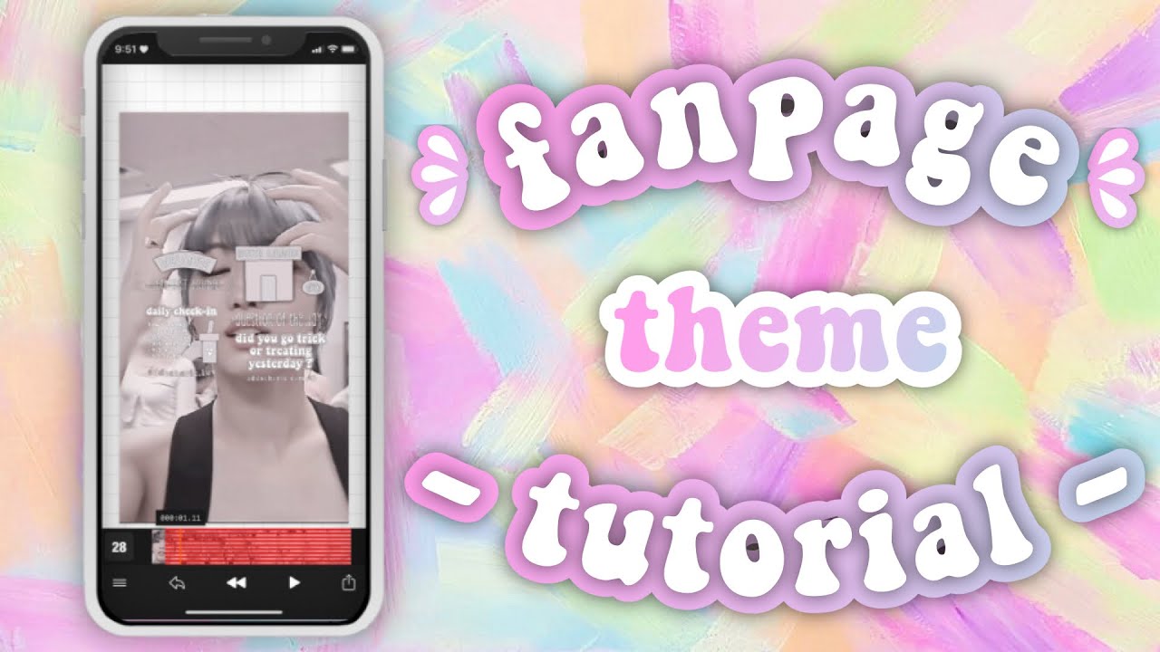 TIKTOK FANPAGE THEME TUTORIAL | Editing With Aesthetics With Me - YouTube