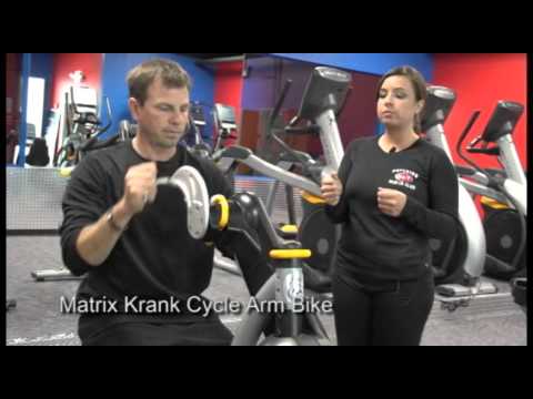 Superior Health Club- Matrix Krank Cycle Arm Bike - YouTube