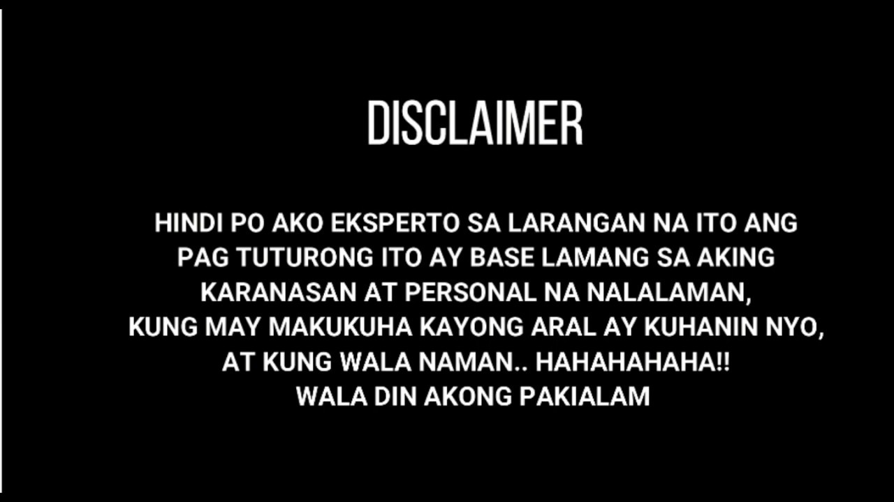 disclaimer Intro - YouTube
