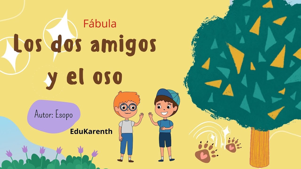 Dos amigos y el oso Fábula infantil | valores #fábula #lecture #leer ...