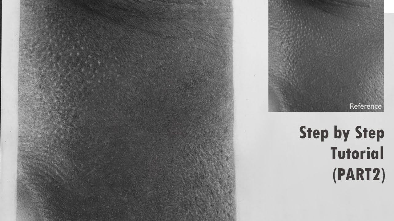How to draw Realistic Skin Texture - Wrinkles (Part 2) - YouTube