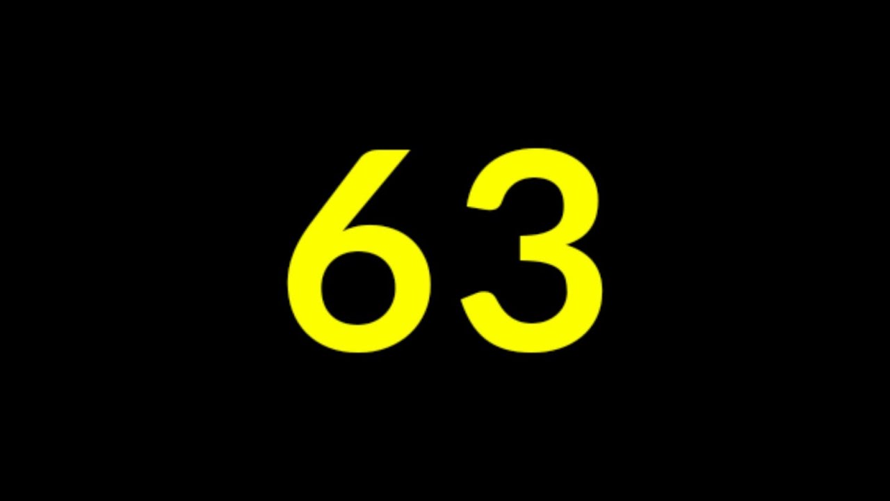 63 Seconds Countdown Timer With Sound Effect - YouTube