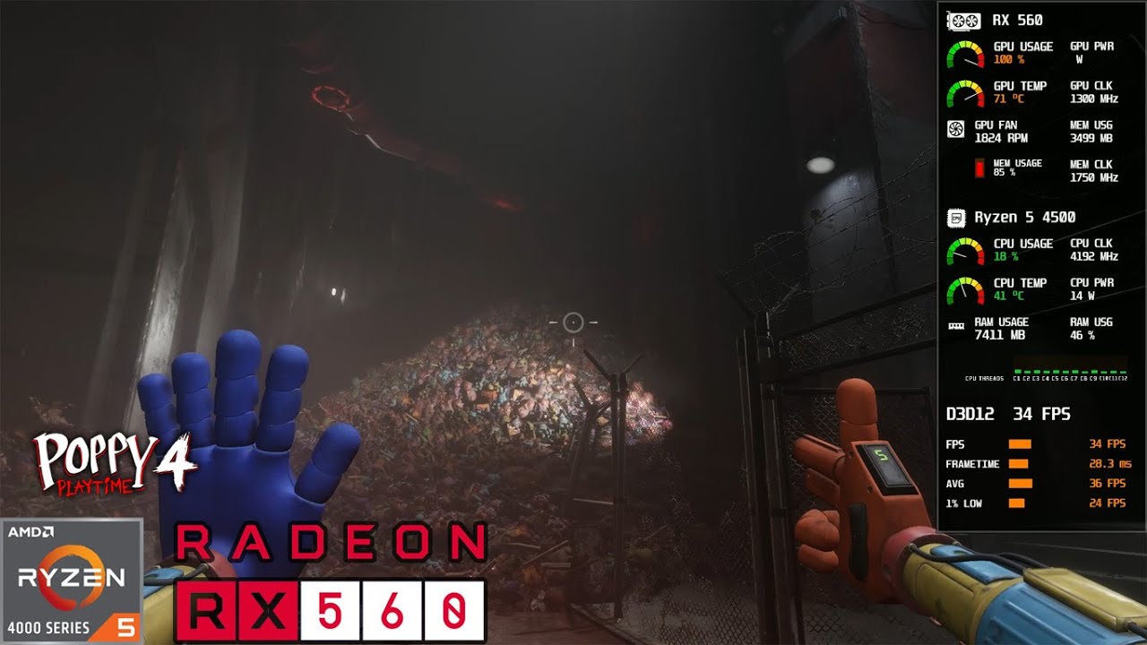 Poppy Playtime - Chapter 4 | RX 560 4GB - YouTube