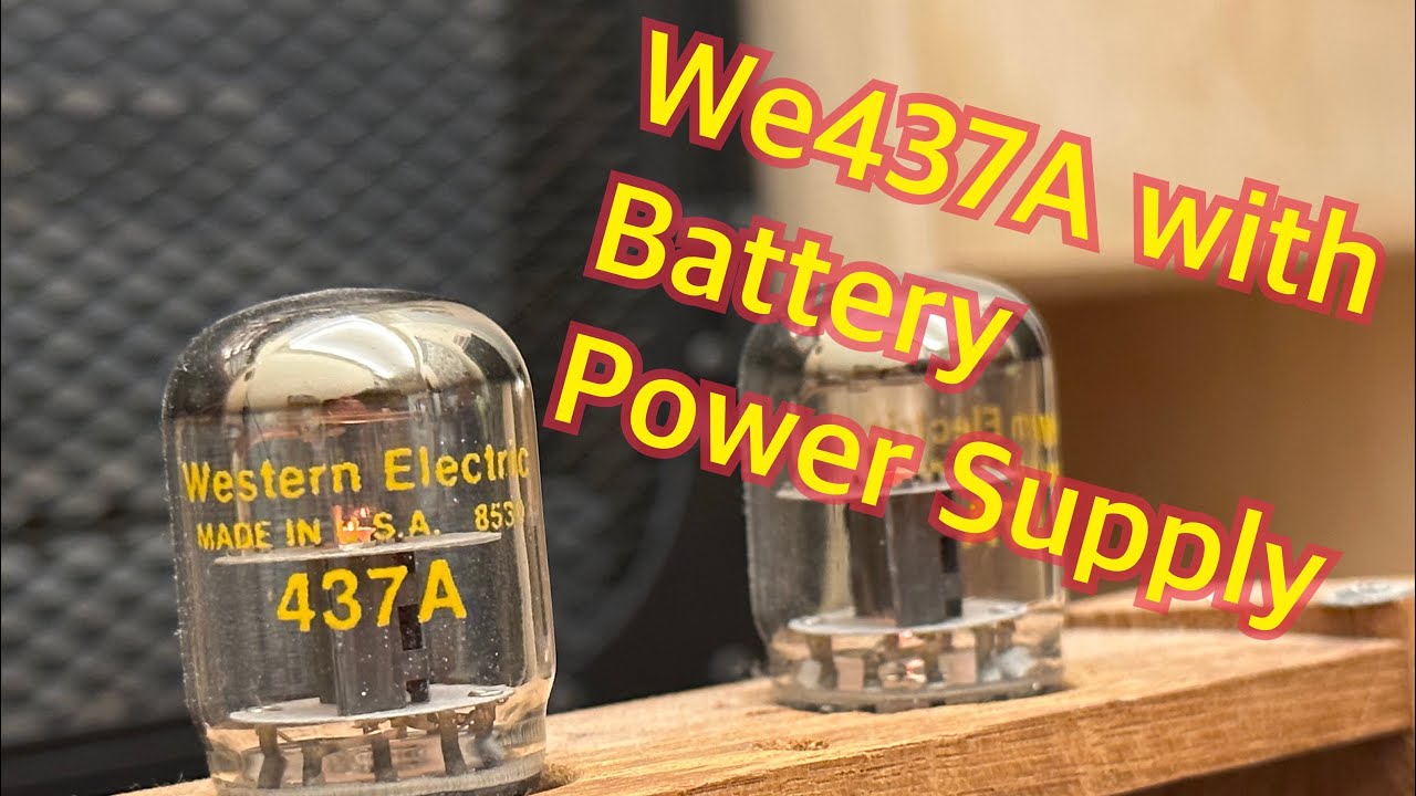 Western Electric 437A single ended amplifier with battery power supply ...