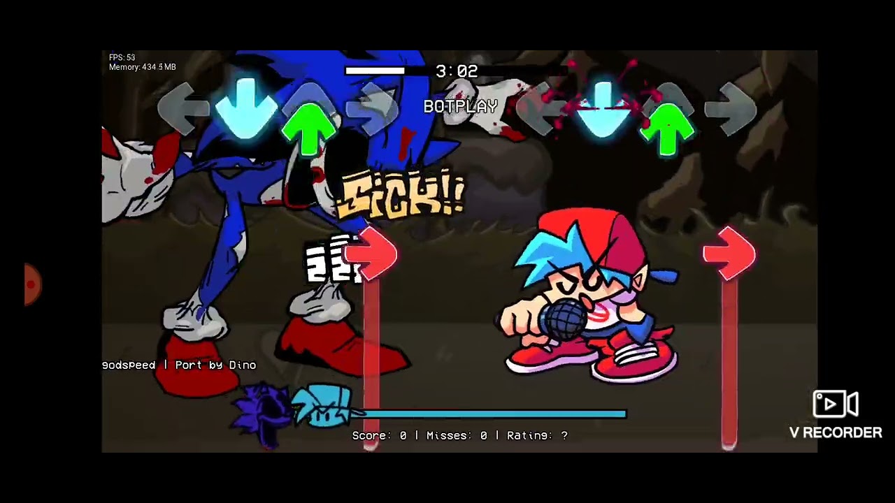Friday Night Funkin: Vs Sonic.EXE - Godspeed WITH LYRICS - YouTube