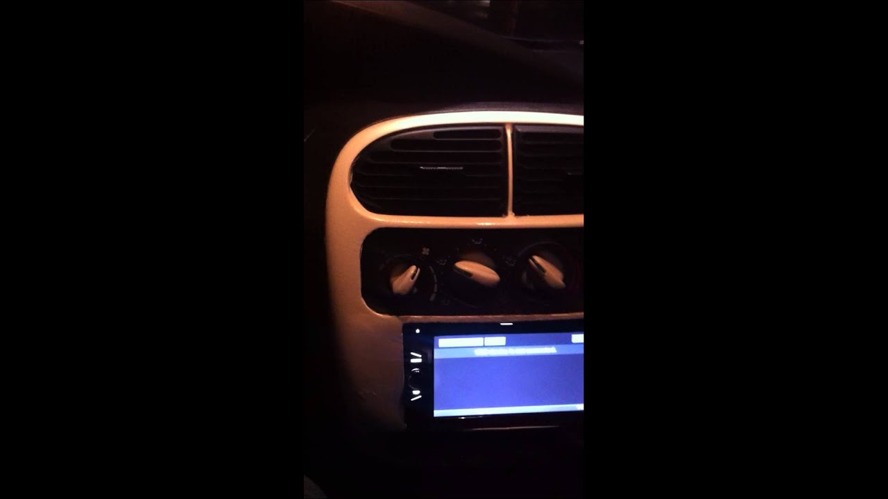 Neon SRT-4 Double din in dash(selling) - YouTube