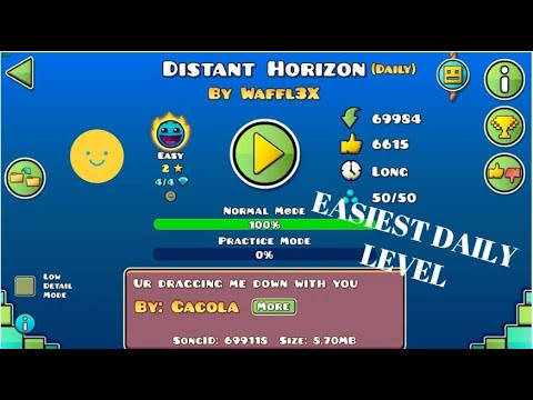 Easiest Geometry Dash daily level ever. - YouTube