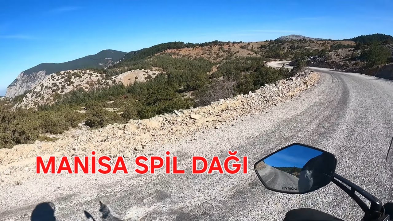 MANİSA Sipil spil dağına tırmandık, kymco scooter ile Türkiye turu ...
