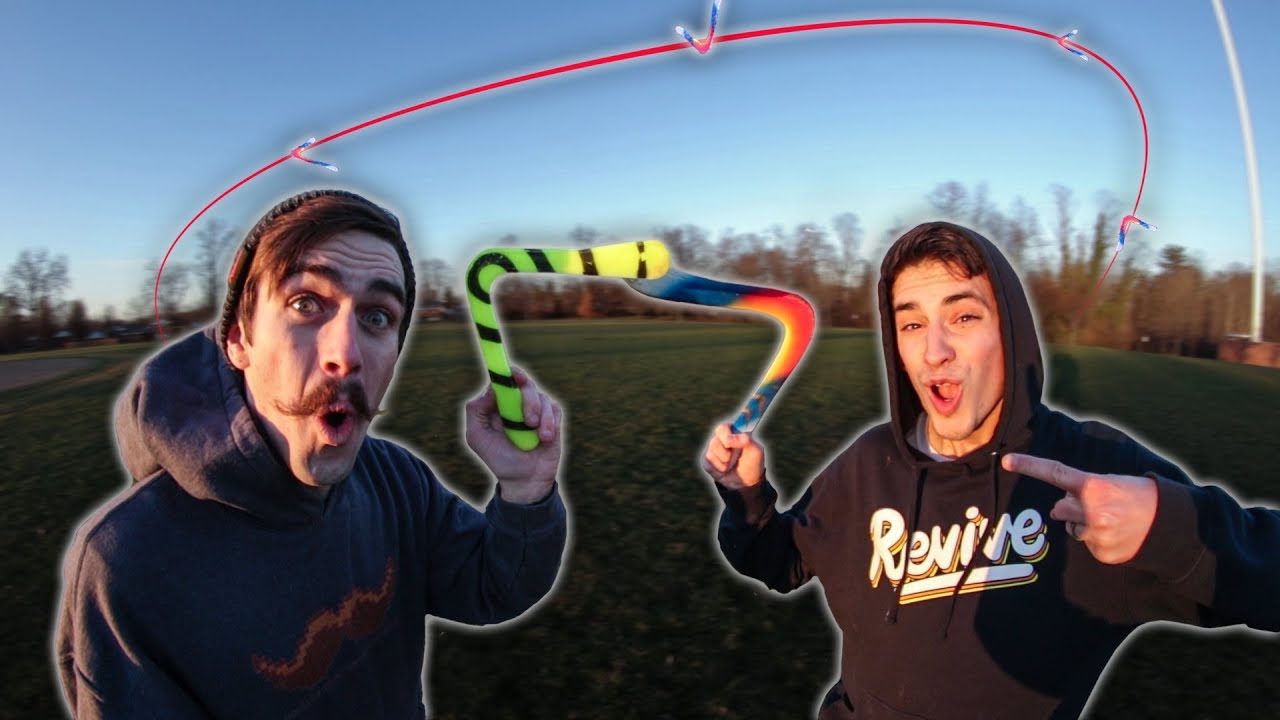 BOOMERANG BATTLE! | Can we do it? - YouTube
