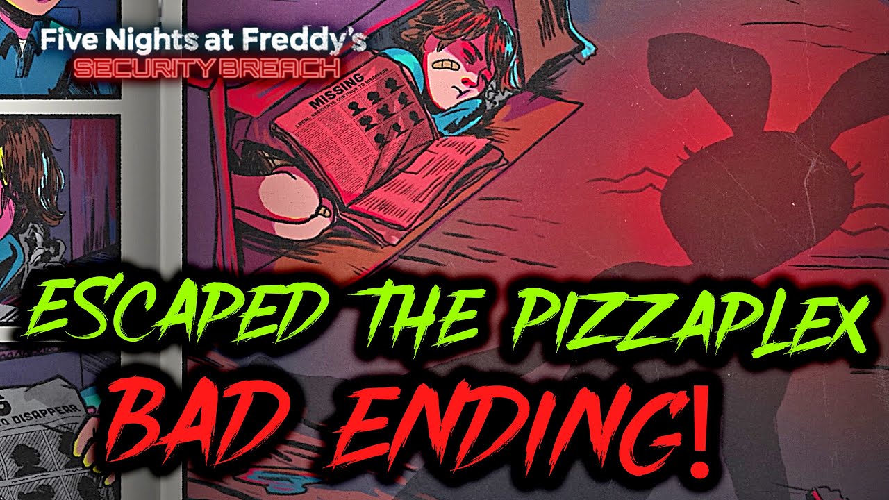 Escape The PizzaPlex Guide! BAD ENDING Five Nights at Freddy's Security ...