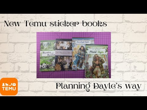 New Temu sticker book flipthrough - YouTube