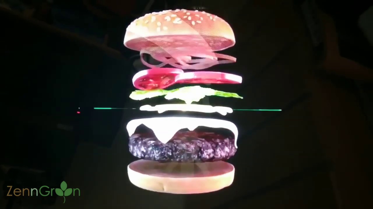 Remote Control 3D Effect Holographic Advertising Machine™ - YouTube