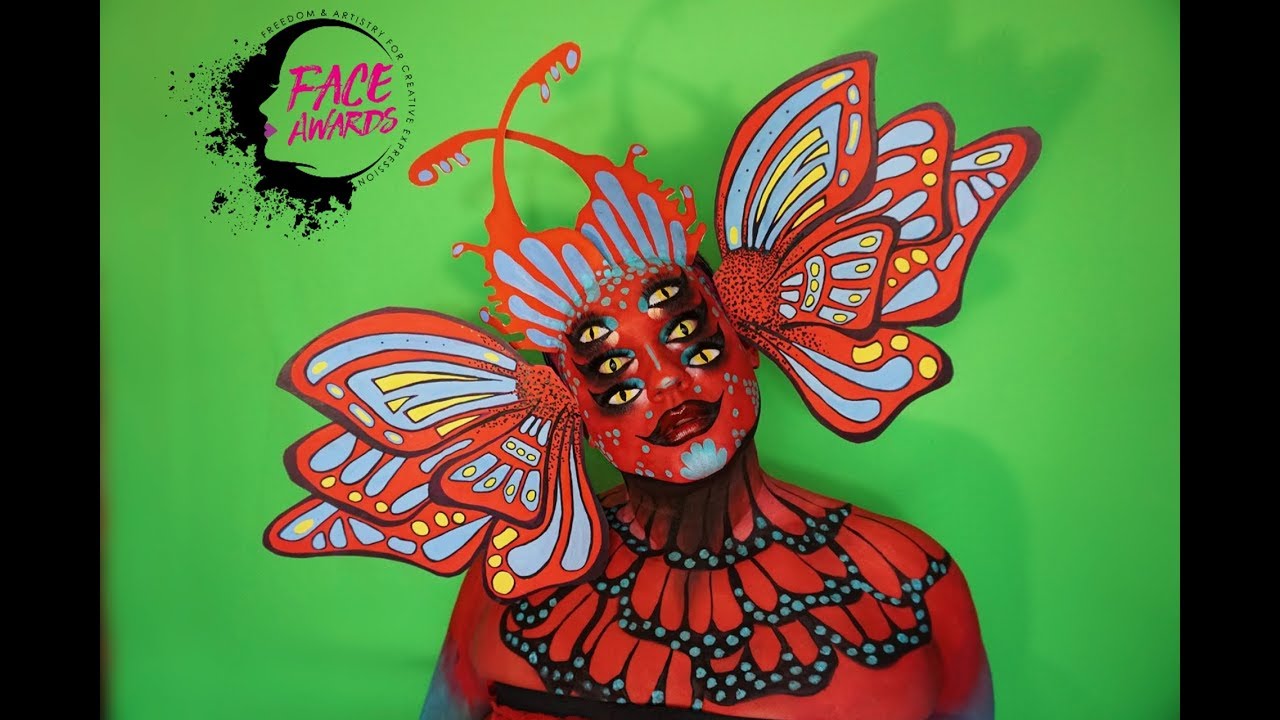 Queen Of Butterflies | ENTRY | NYX Face Awards Baltics 2019 - YouTube