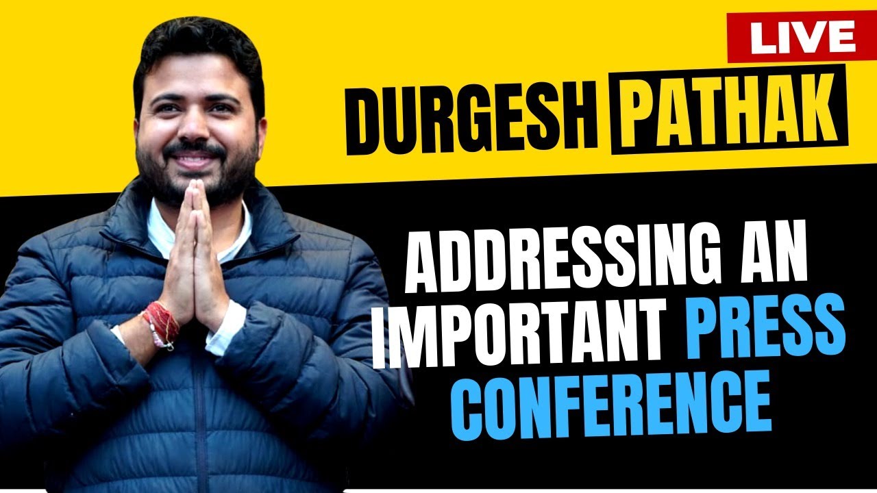 AAP MCD Prabhari Shri Durgesh Pathak addressing an important press ...