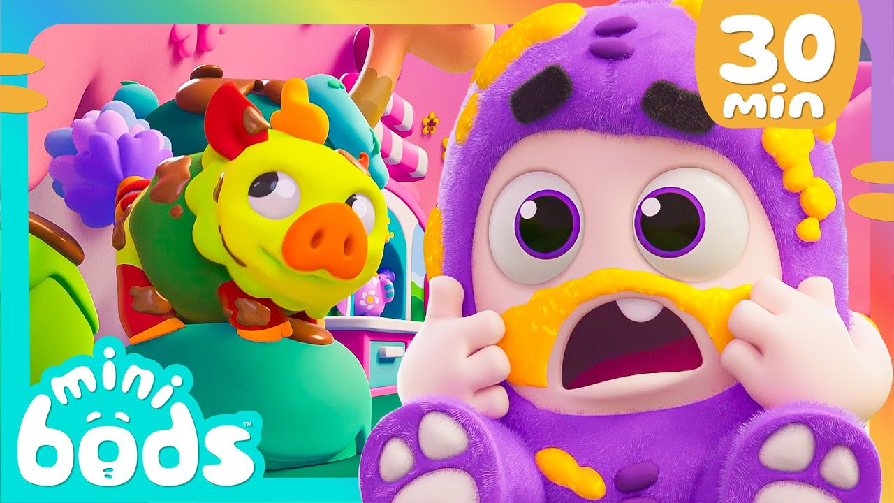 Fun In The Mud! - Minibods | Mini Oddbods | Baby Oddbods | Funny ...