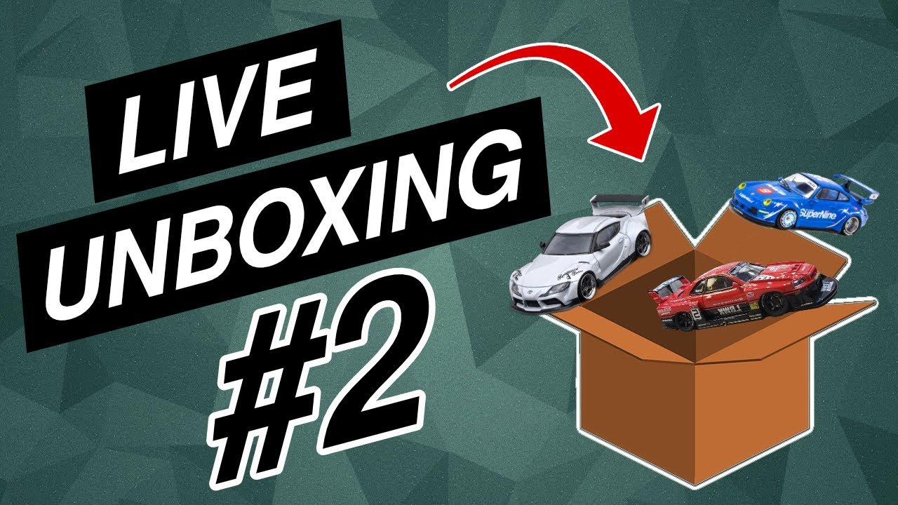 LIVE UNBOXING #2 - Model Cars Houston - SuperNine, GTR Diorama, VW ...