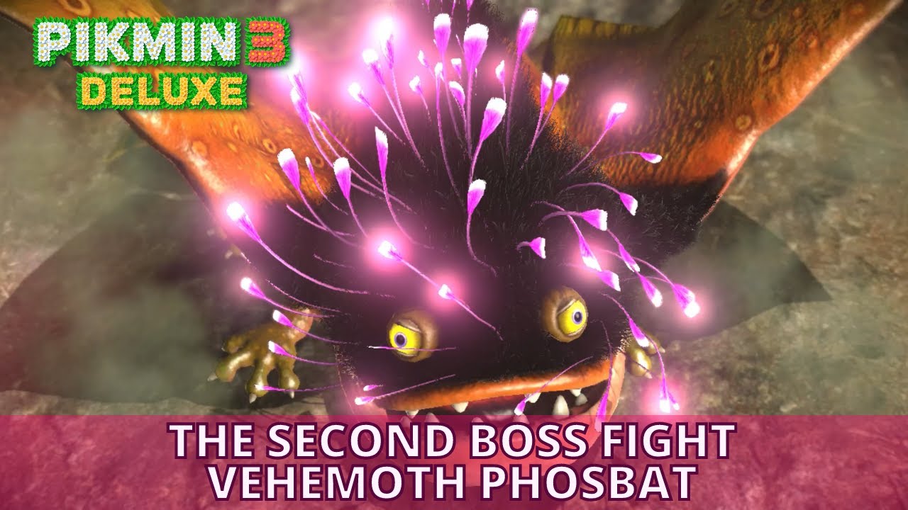 [Pikmin 3 Deluxe] How to Defeat 2nd Boss VEHEMOTH PHOSBAT (Uncut ...