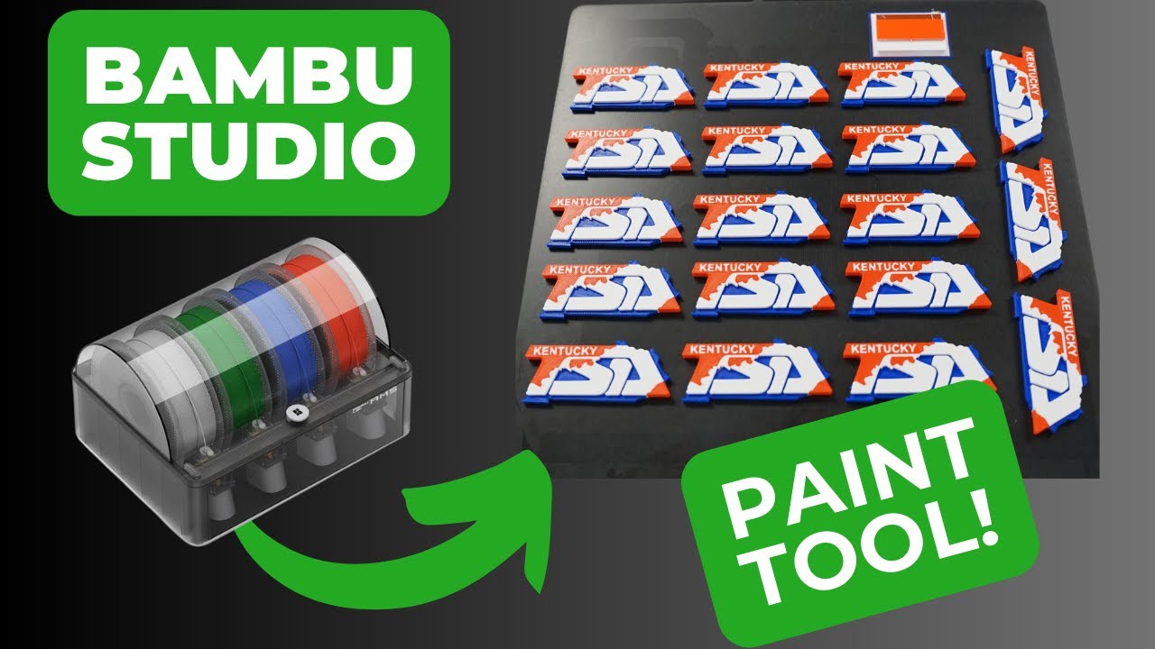 How to use the paint tool in Bambu Studio - YouTube