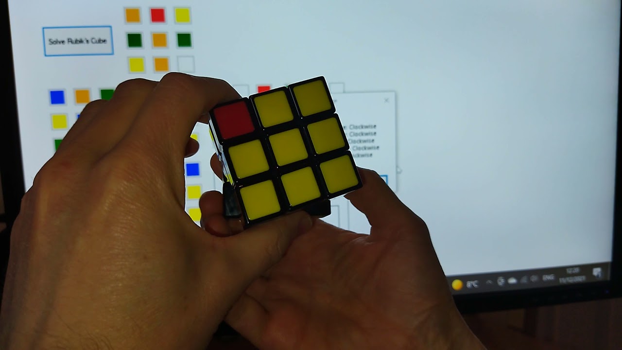 Rubik's cube solving program - YouTube