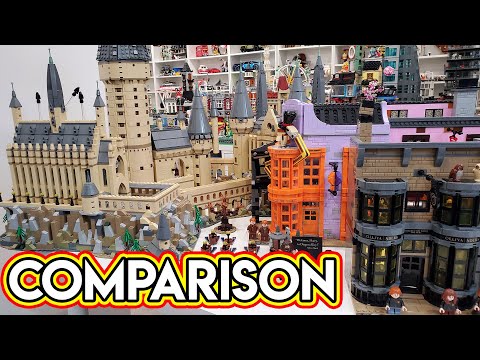 LEGO Hogwarts Castle VS Diagon Alley Comparison
