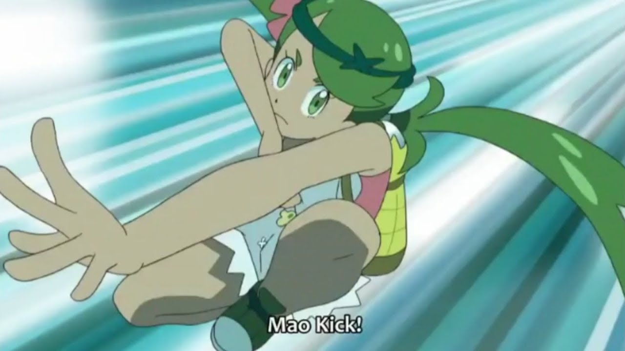 Pokémon Sun And Moon Series Mao Preforms Her Mao Kick Against Wall Of Ice Youtube