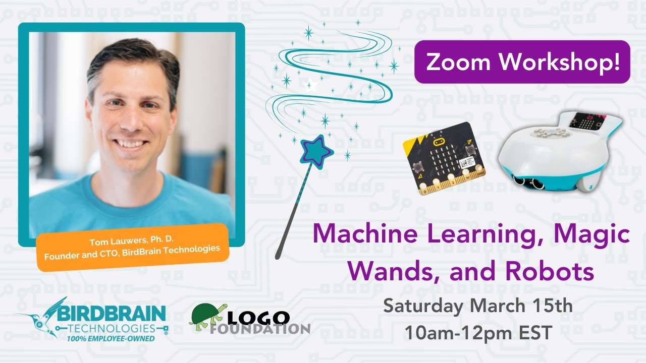 Machine Learning, Magic Wands, and Robots Virtual Workshop - YouTube