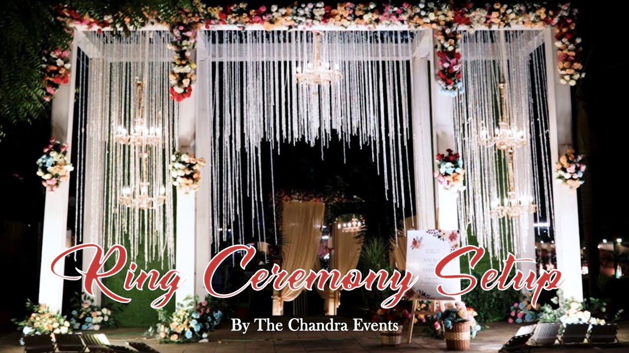 Ring Ceremony Decor & Unique Couple Entry by The Chandra Events ...