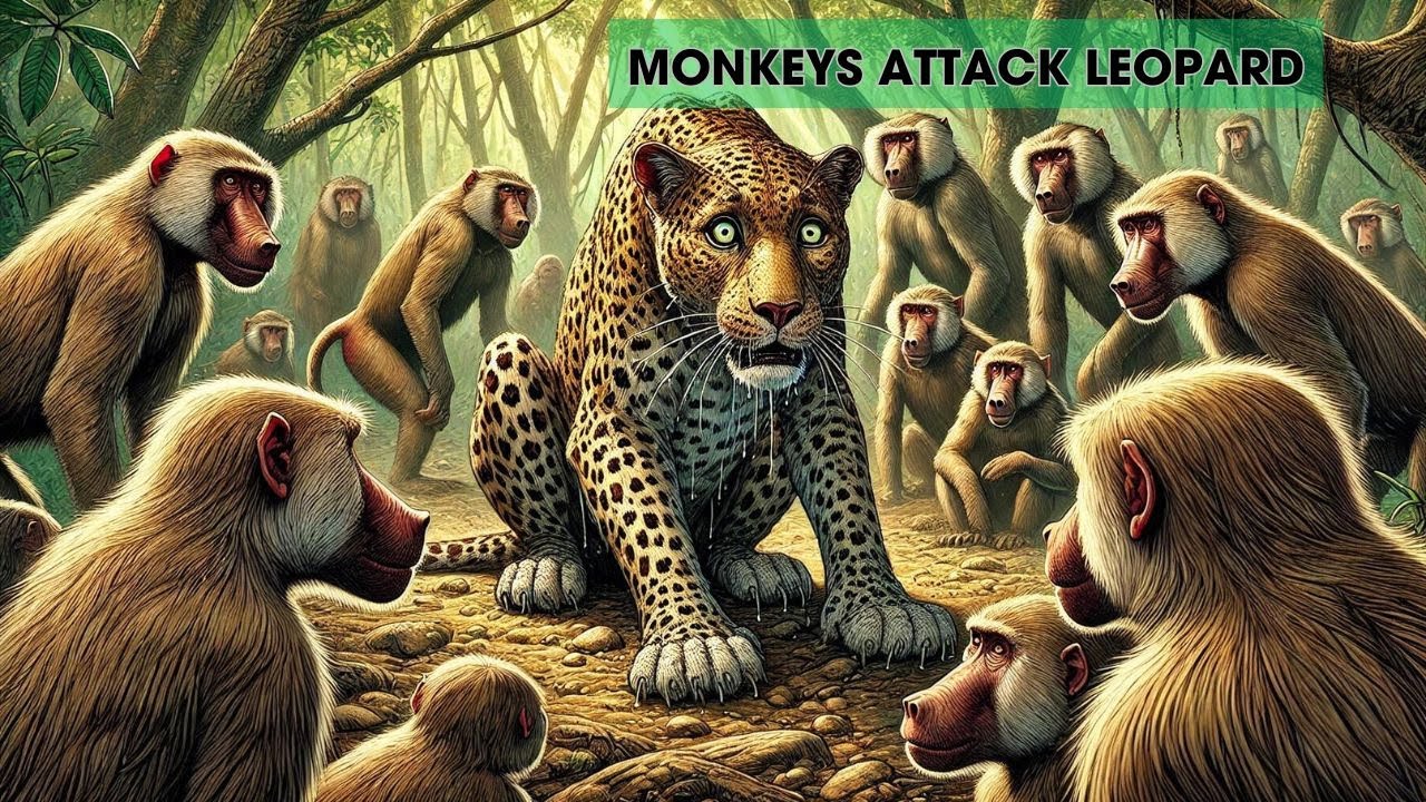 Monkeys Attack Leopard | Lion Clash Chronicles #monkeys #lions - YouTube