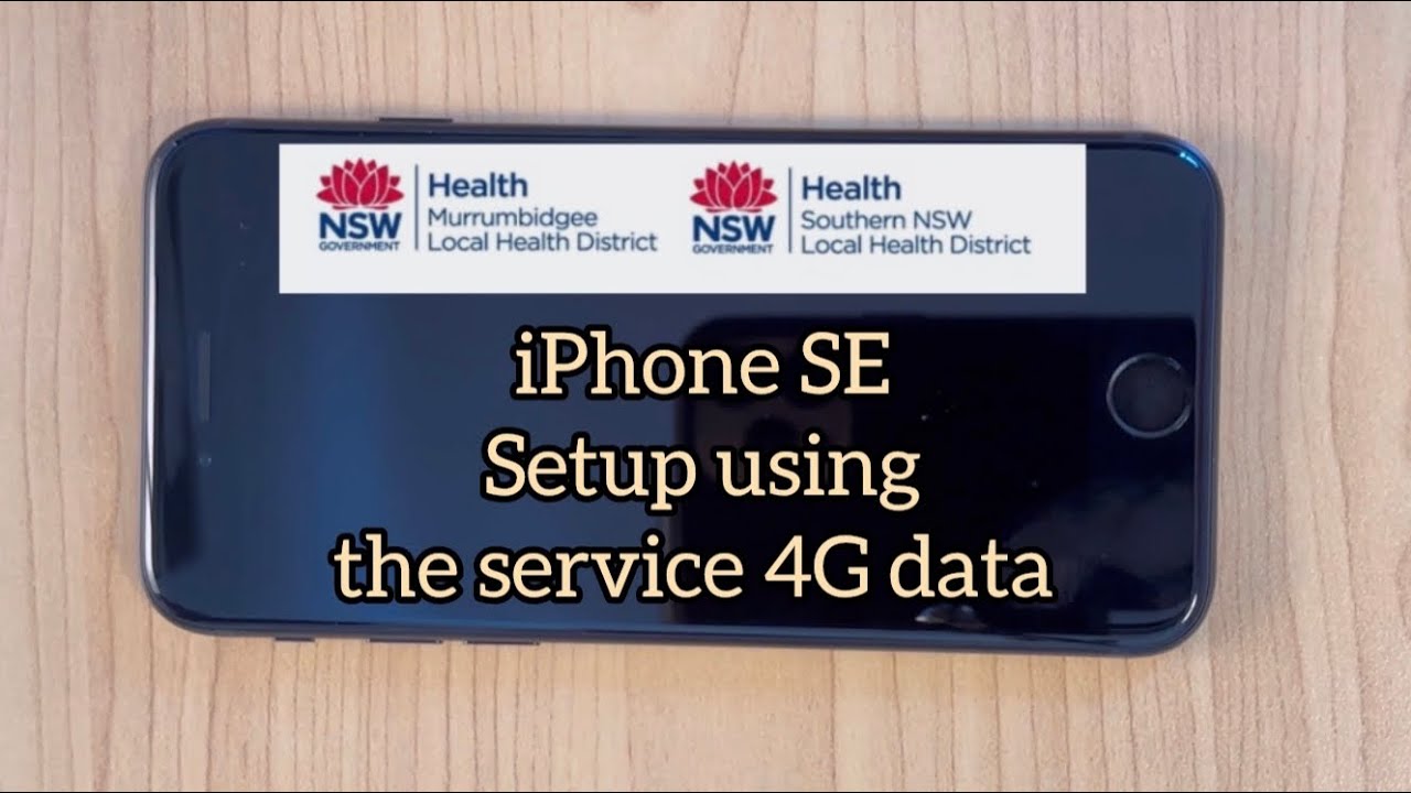 IPhone SE setup using 4G data - YouTube