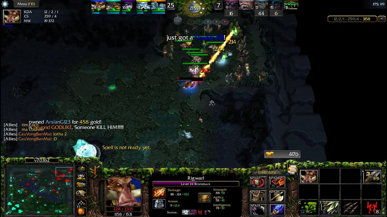DOTA 1 Bristleback Rigwarl Beyond GODLIKE #11 - YouTube