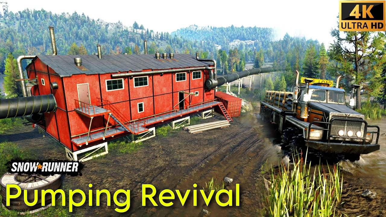 Pumping Revival (Pumping Station) Season 10 | Snowrunner - YouTube