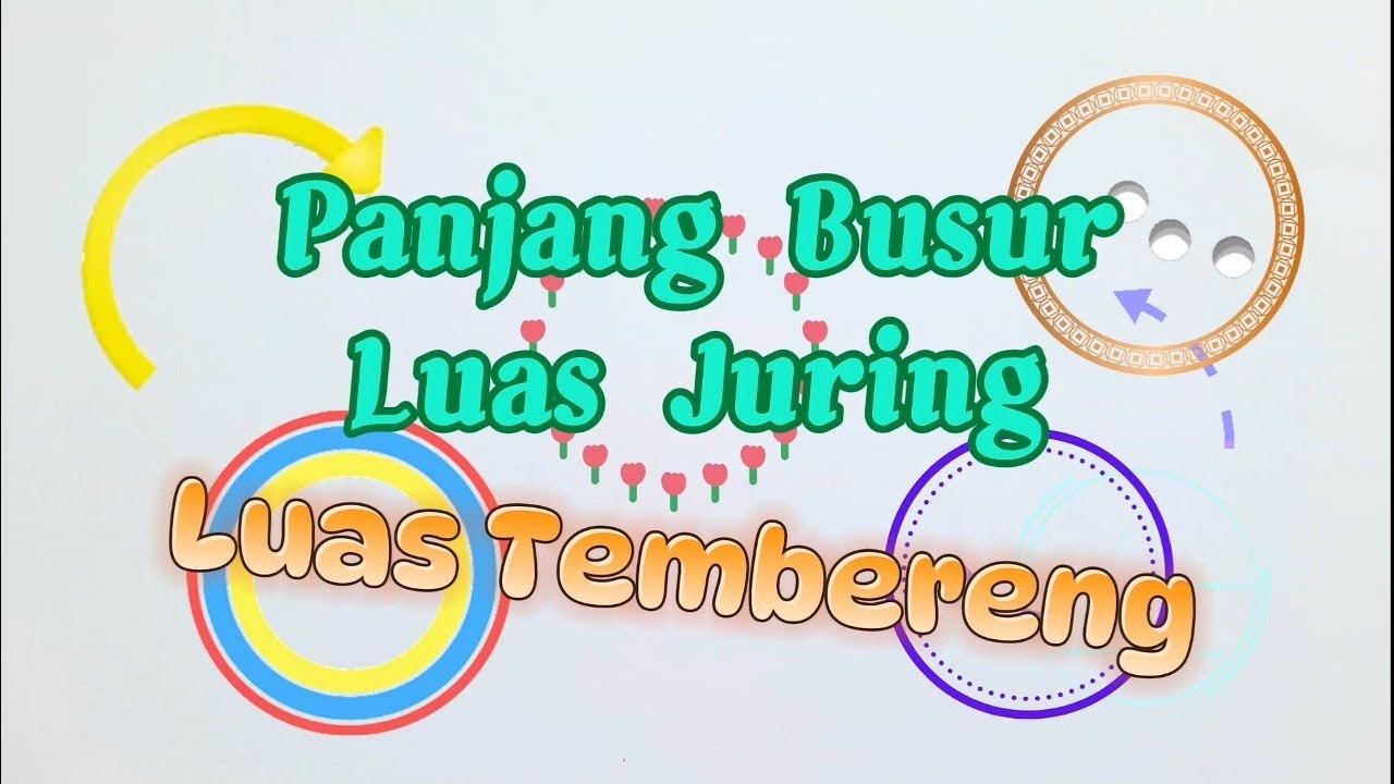 LUAS JURING DAN TEMBERENG LINGKARAN | Matematika Wajib Kelas 11 ...