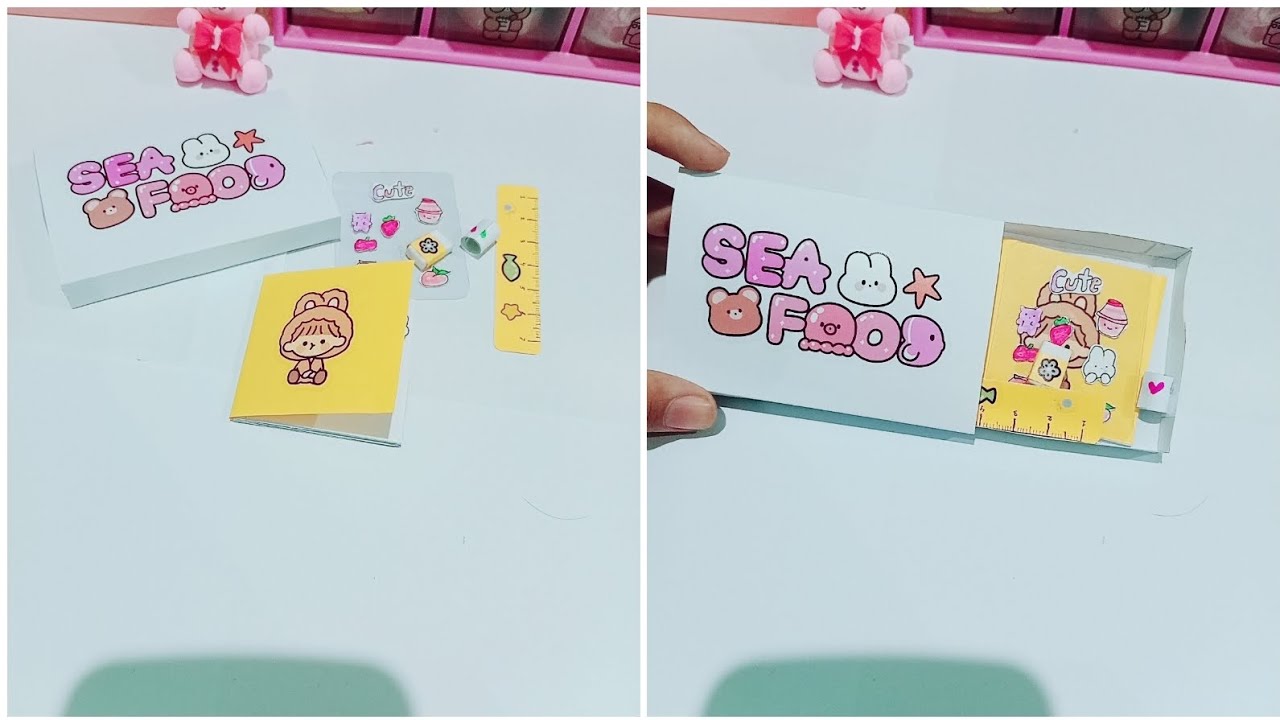 DIY mini stationary set. How to make school supplies. DIY easy paper ...