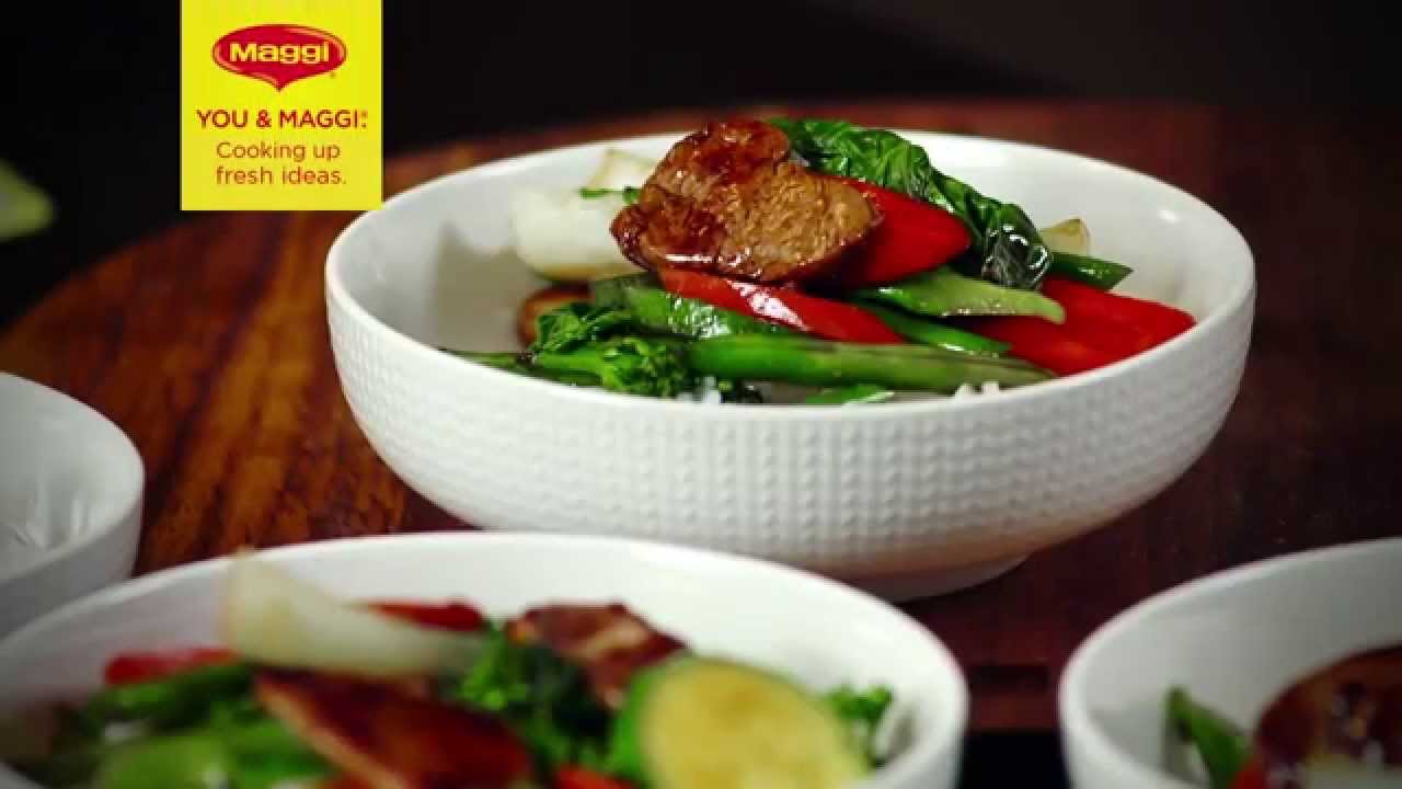 MAGGI Fresh Ideas | Chinese BBQ Pork Stir Fry Creations - YouTube