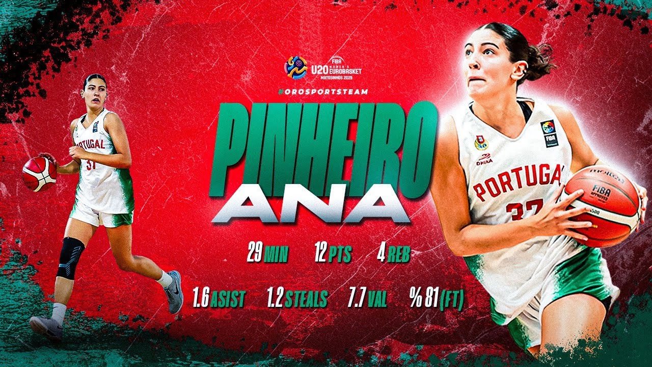 Ana Pinheiro - FIBA Eurobasket U20 2025 (Matosinhos, Portugal) - YouTube