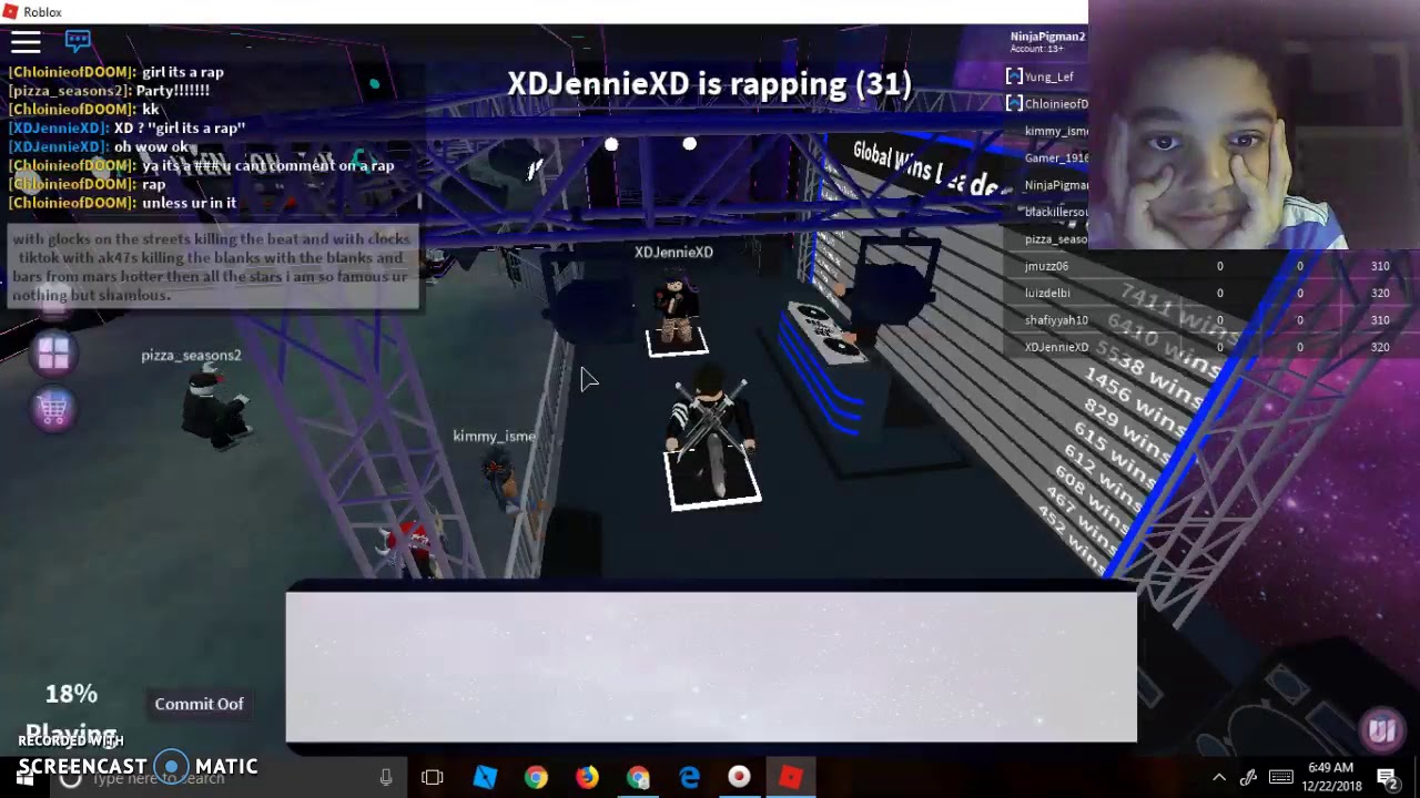 Playing Roblox Rap Battles - YouTube