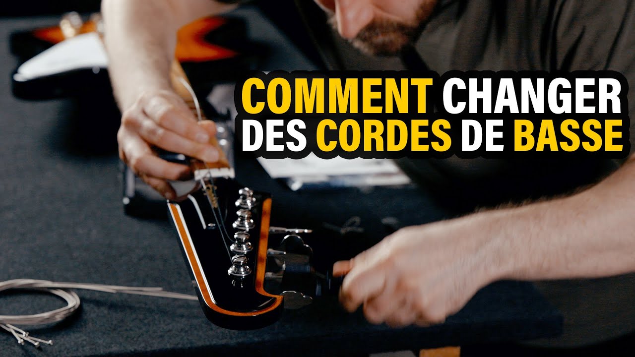 COMMENT changer des CORDES de BASSE - YouTube