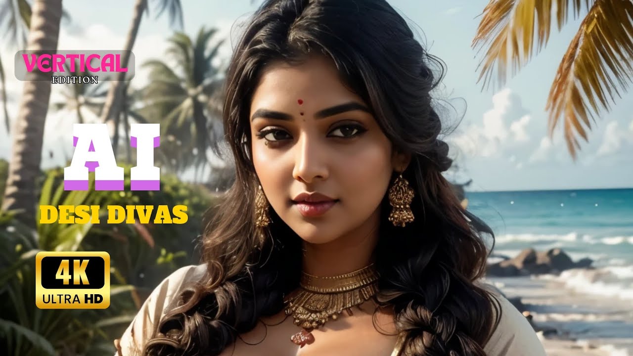 4K AI Desi Divas Lookbook Ep - 99 | The Seaside 1| AI Fashion Unveiled ...