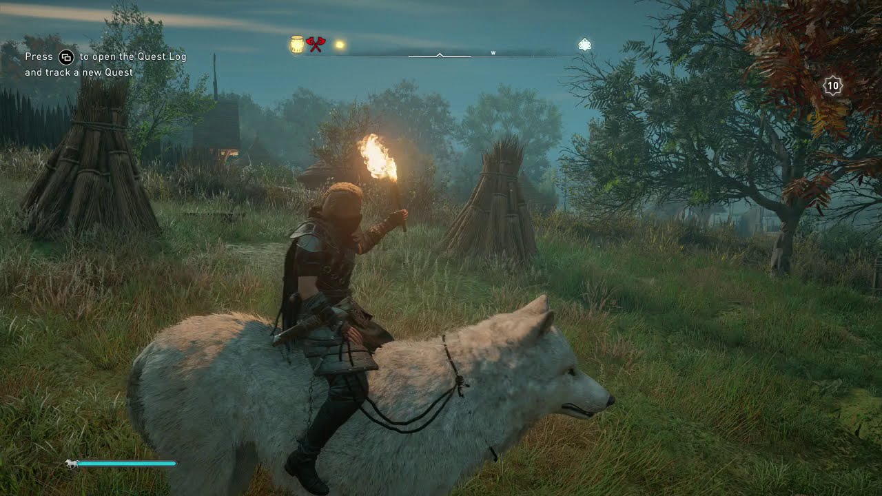 Assassin's Creed Valhalla Use Torch for Flame Damage Start Raid with ...