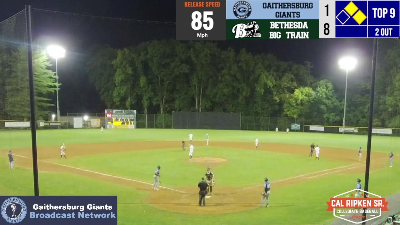 Gaithersburg Giants @ Bethesda Big Train | June 19th - YouTube