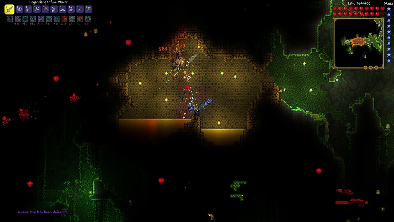 How to get Bee Gun weapon - Terraria - YouTube