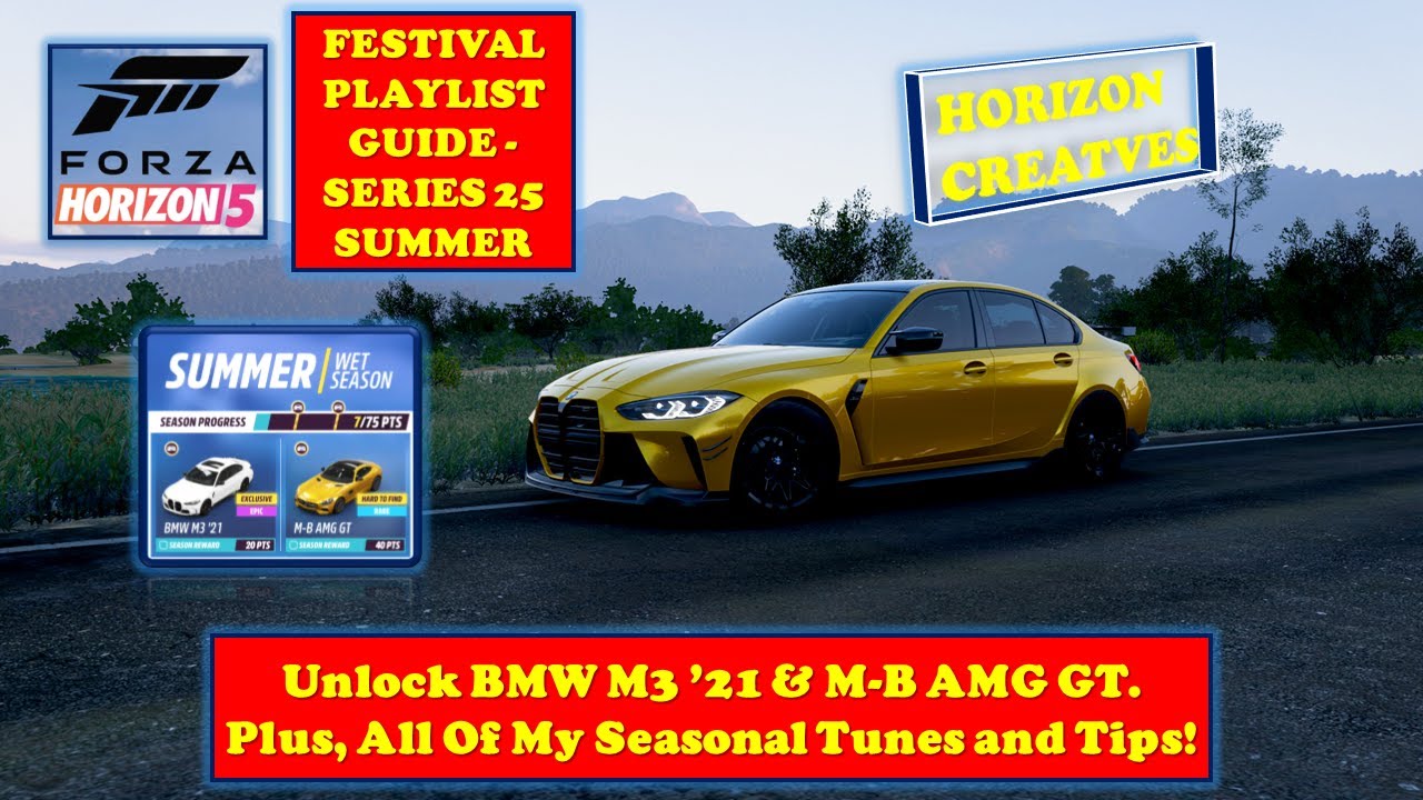 Forza Horizon 5 | Series 25 Summer Full Festival Playlist Guide - BMW ...