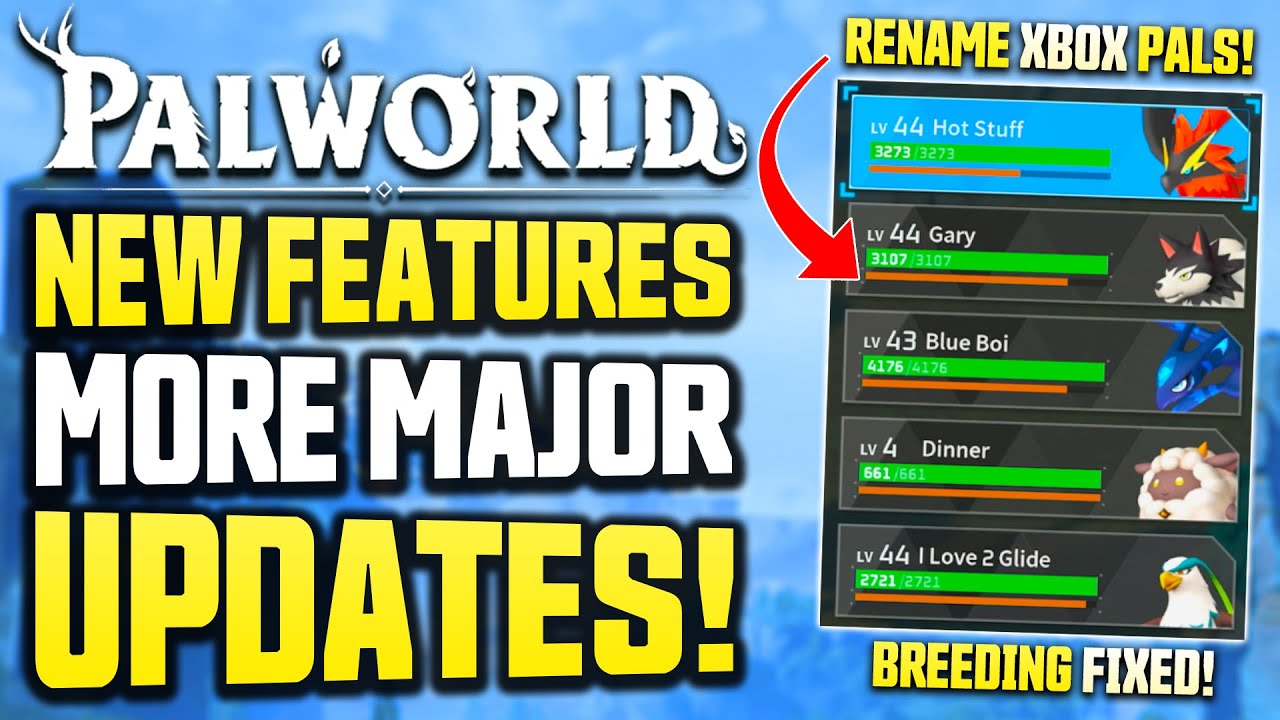 We just got two HUGE PALWORLD UPDATES // MAJOR Fixes + NEW FEATURES ...