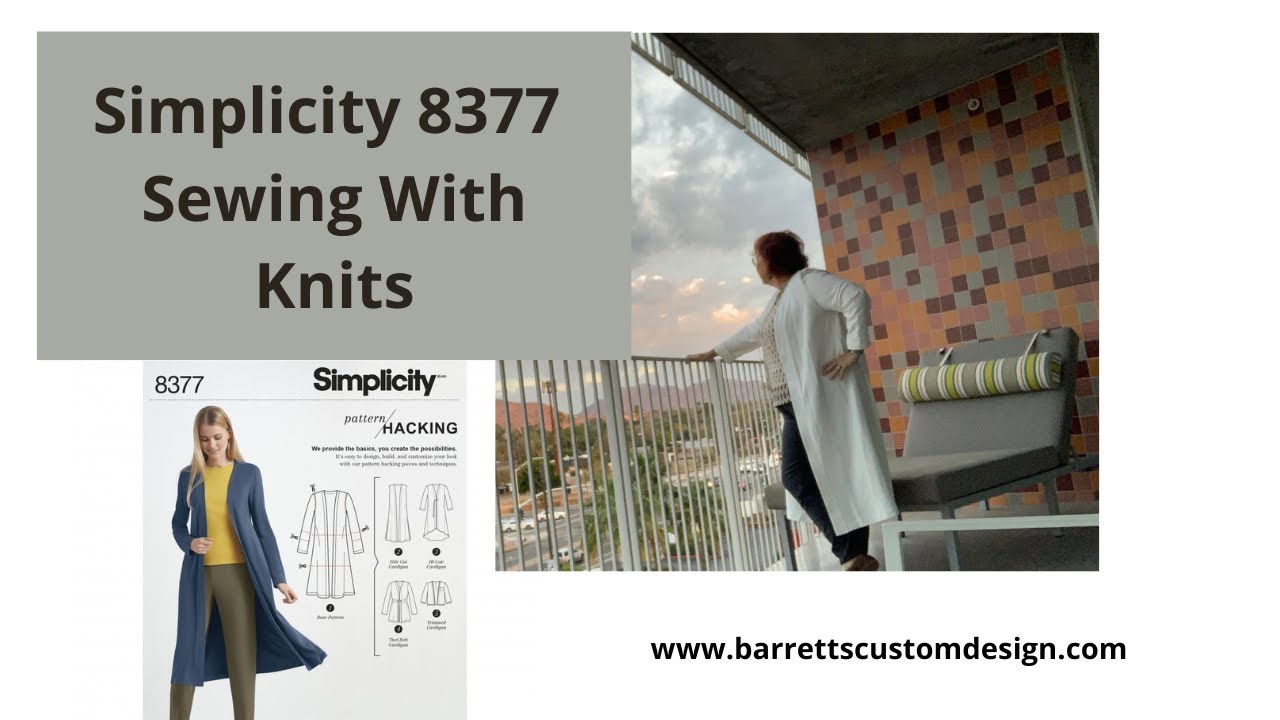 Simplicity 8377 Sew Along -- Sewing With Knits - YouTube