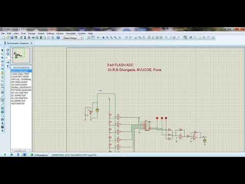 FLASH ADC PROTEUS DEMO LIC 20-21 ©Prof.Dr.R.B.Ghongade - YouTube