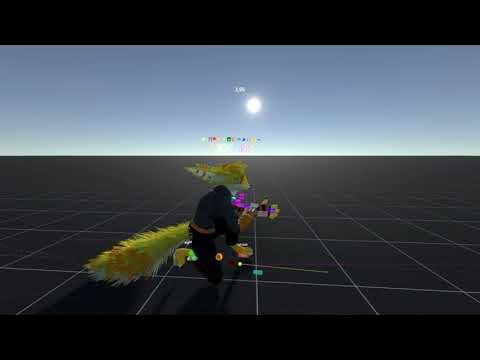 Procedural locomotion animation - crouching support - YouTube