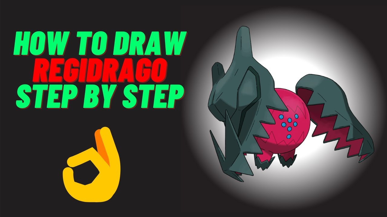 How to draw Regidrago pokemon step by step. Very easy. Only for you ...
