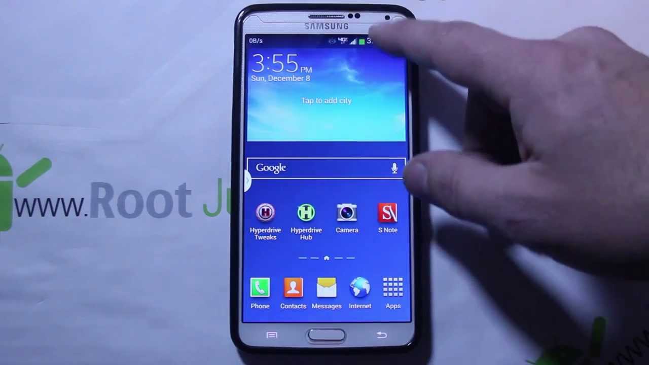 Galaxy Note 3 HyperDrive Rom install with safe strap recovery - YouTube