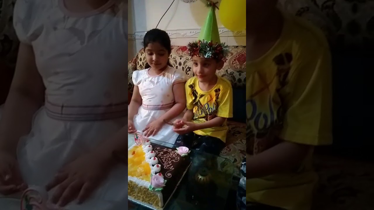 Hassam butt birthday party with hashir butt - YouTube